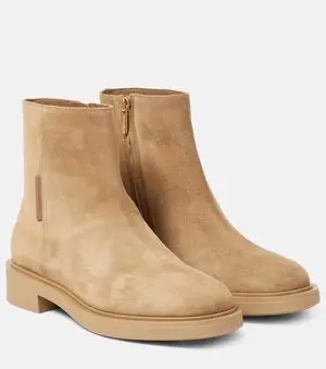 GIANVITO ROSSI Lexington Suede Ankle Boots