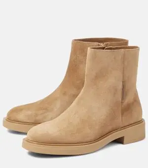 GIANVITO ROSSI Lexington Suede Ankle Boots