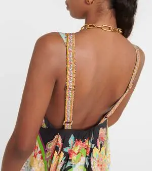 Camilla Printed Silk Maxi Dress