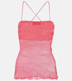 ROBERTA EINER Alba Knitted Cotton Top