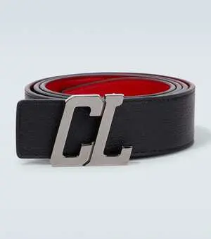 CHRISTIAN LOUBOUTIN Cl Logo Reversible Leather Belt