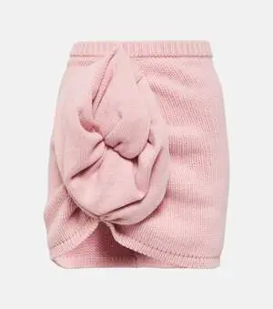 Magda Butrym Cashmere Miniskirt - Pink