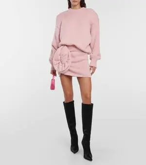 Magda Butrym Cashmere Miniskirt - Pink