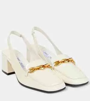 JIMMY CHOO Diamond Tilda 45 Slingback Pumps - White