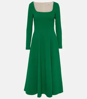 EMILIA WICKSTEAD Kylee Crepe Midi Dress