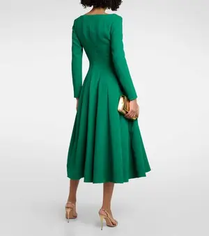 EMILIA WICKSTEAD Kylee Crepe Midi Dress