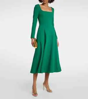 EMILIA WICKSTEAD Kylee Crepe Midi Dress