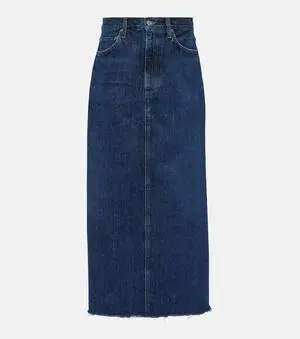 AGOLDE Hilla Denim Maxi Skirt