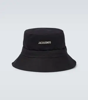 Jacquemus Cotton Bucket Hat - Black