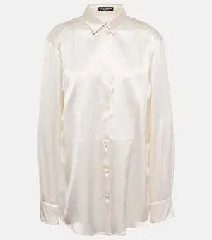 Dolce & Gabbana Paneled Silk Shirt