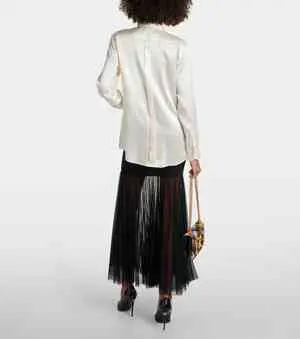 Dolce & Gabbana Paneled Silk Shirt