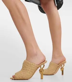 Bottega Veneta Knot Leather Mules