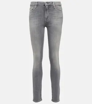 7 For All Mankind Slim Illusion Mid-rise Skinny Jeans