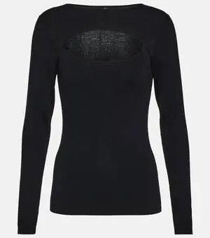 Jardin Des Orangers Cutout Wool Sweater