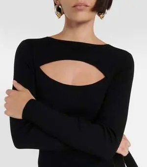 Jardin Des Orangers Cutout Wool Sweater