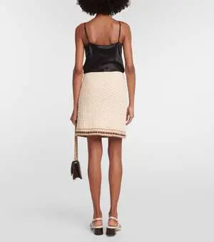 Tory Burch Crochet Cotton-blend Miniskirt