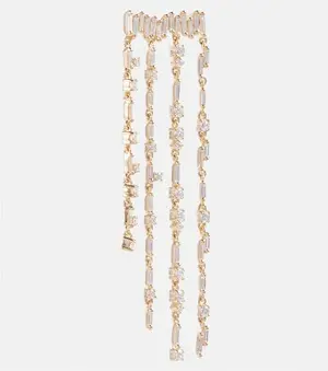 SUZANNE KALAN 18kt Fringe Earrings With Diamonds