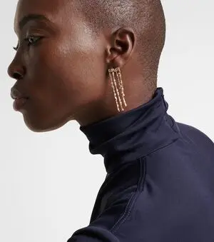 SUZANNE KALAN 18kt Fringe Earrings With Diamonds
