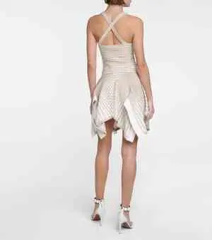 Alaïa Crepe And Chenille Minidress