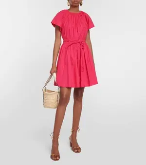 Ulla Johnson Jessa Cotton Poplin Minidress