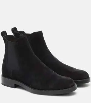 TOD'S Suede Chelsea Boots - Black