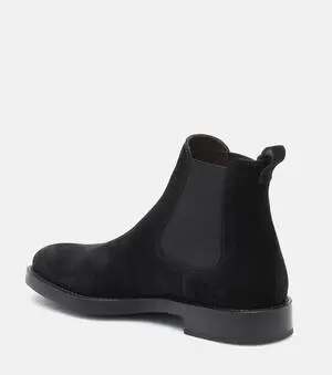 TOD'S Suede Chelsea Boots - Black