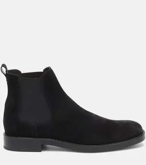 TOD'S Suede Chelsea Boots - Black