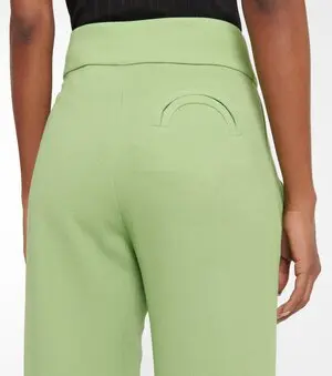 BLAZÉ MILANO High-rise Straight Virgin Wool Pants