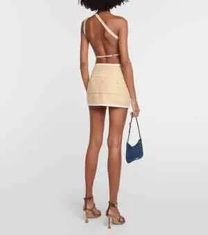 Jacquemus La Mini Jupe Caraco Miniskirt