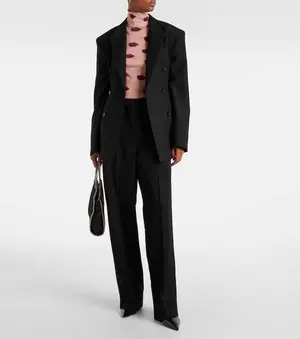 Stella McCartney Wool Wide-leg Trousers