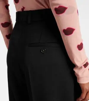 Stella McCartney Wool Wide-leg Trousers