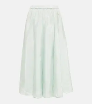 JOSEPH Smithfield Silk Midi Skirt
