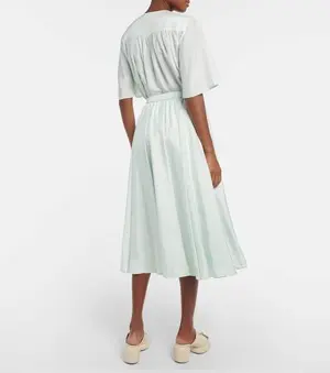 JOSEPH Smithfield Silk Midi Skirt