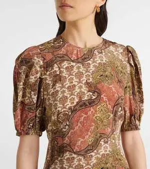 Ulla Johnson Calais Silk Midi Dress