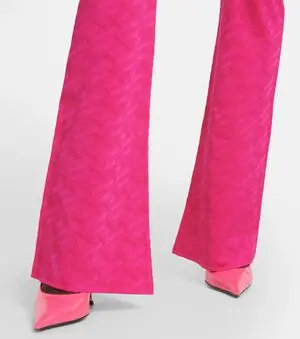 Versace La Greca Flared Pants