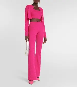 Versace La Greca Flared Pants