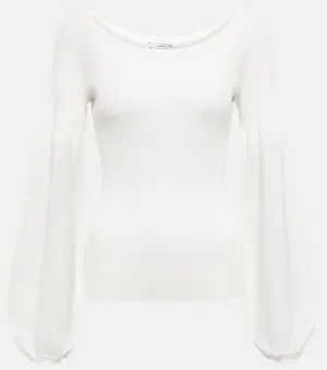 Dorothee Schumacher Wool-blend Ribbed Sweater - White