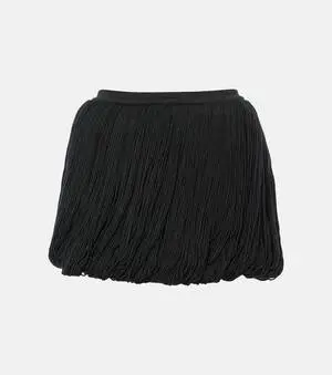 Alaïa Fringed Wool Miniskirt