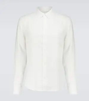 Derek Rose Monaco Linen Shirt - White