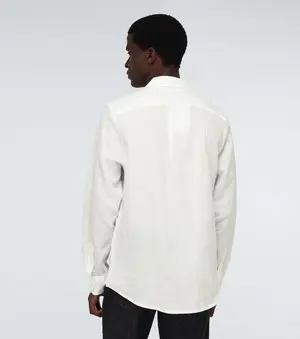 Derek Rose Monaco Linen Shirt - White