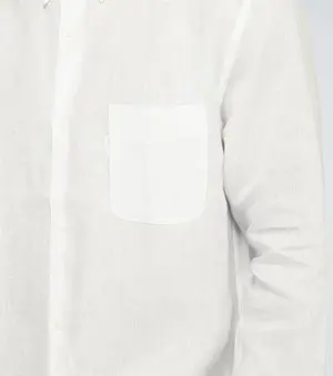 Derek Rose Monaco Linen Shirt - White