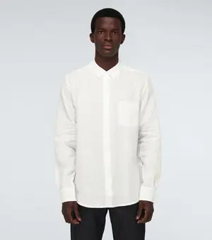 Derek Rose Monaco Linen Shirt - White