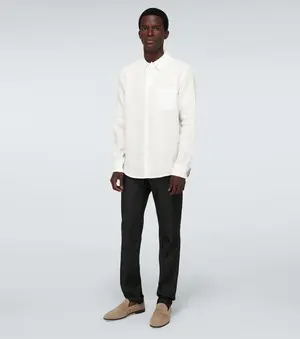 Derek Rose Monaco Linen Shirt - White