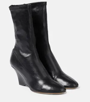 Khaite Apollo Wedge Ankle Boots