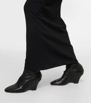 Khaite Apollo Wedge Ankle Boots