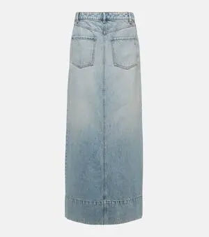 Sportmax Piave Denim Maxi Skirt