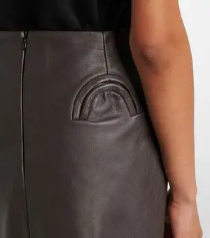 BLAZÉ MILANO Coci Leather Miniskirt