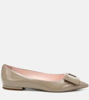 ROGER VIVIER Gommettine Ball Ballet Flats - Beige