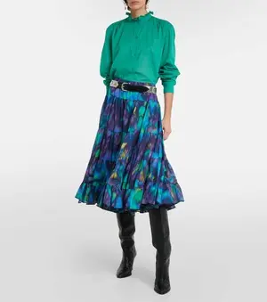 MARANT ETOILE Ruffle-trimmed Cotton Shirt