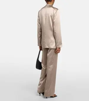 JOSEPH Joubert Silk Satin Jacket - Beige